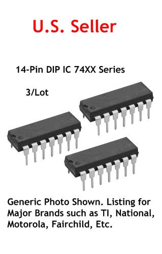 7428 TTL 14 Pin DIP IC: Quad 2-Input Nor Buffer: 3/Lot | eBay