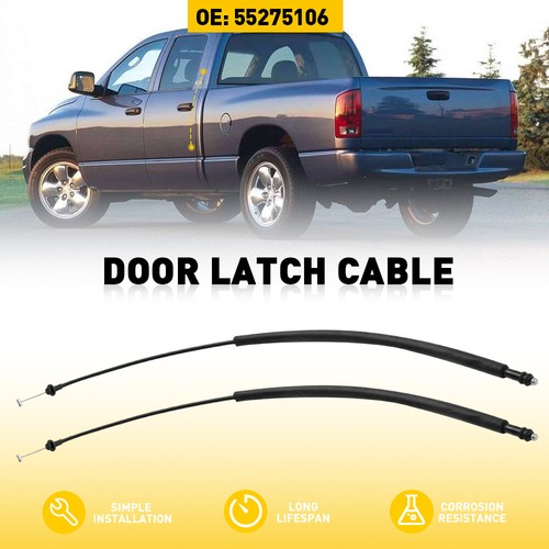 Rear Latch Release Door Cable LH+RH 55275106 Fit 98-02 Dodge Ram 1500 ...