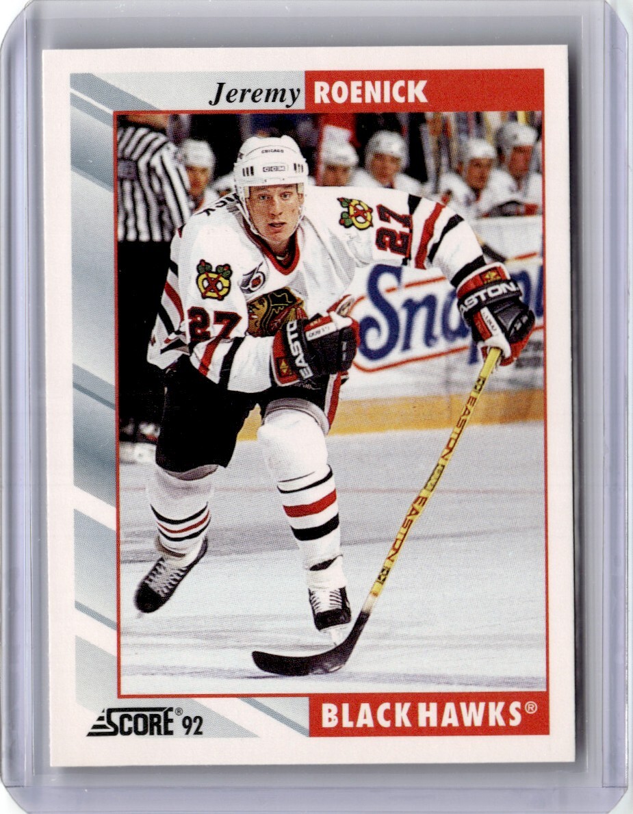 1992-93 Score Hockey Card Jeremy Roenick Chicago Blackhawks #200 | eBay