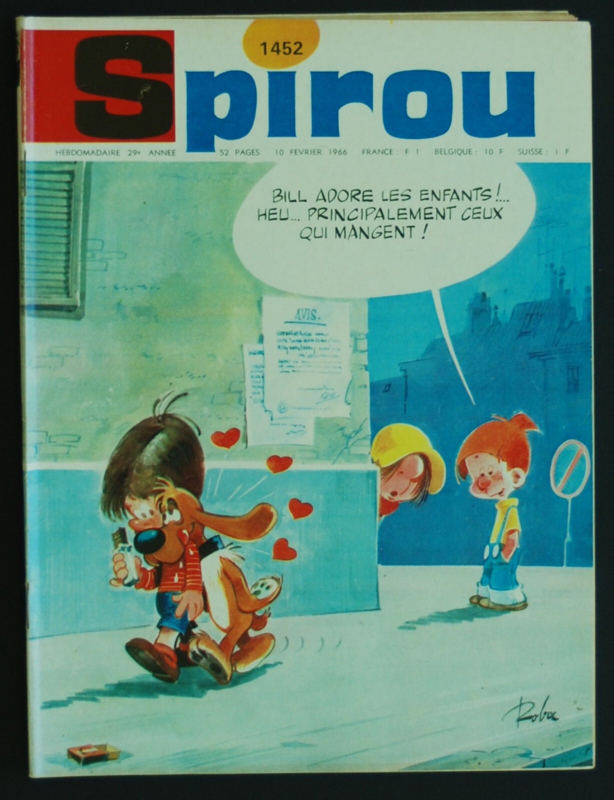 SPIROU 1452 - mini-récit 308 agrafé - Schtroumpfs - Peyo -Cover Roba ...