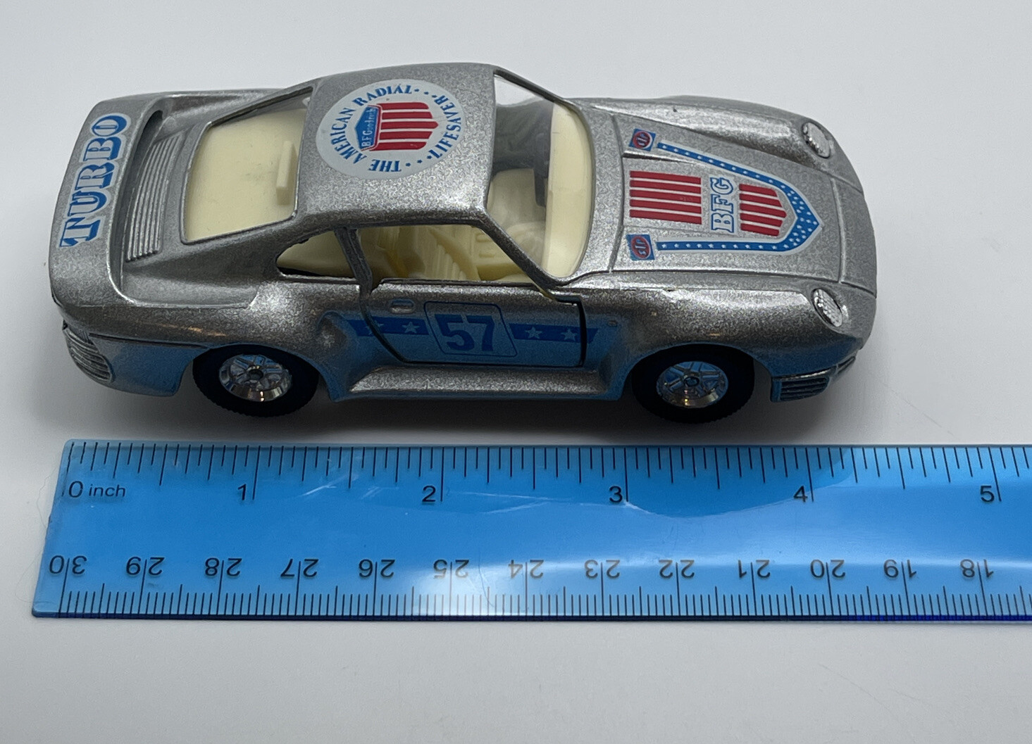 Porsche 959 Turbo 1:43 #57 BFG Silver | eBay