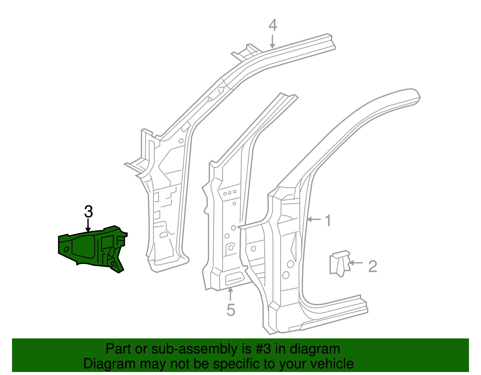 TOYOTA 6102804030 Genuine OEM Factory Original Extension Panel for sale ...