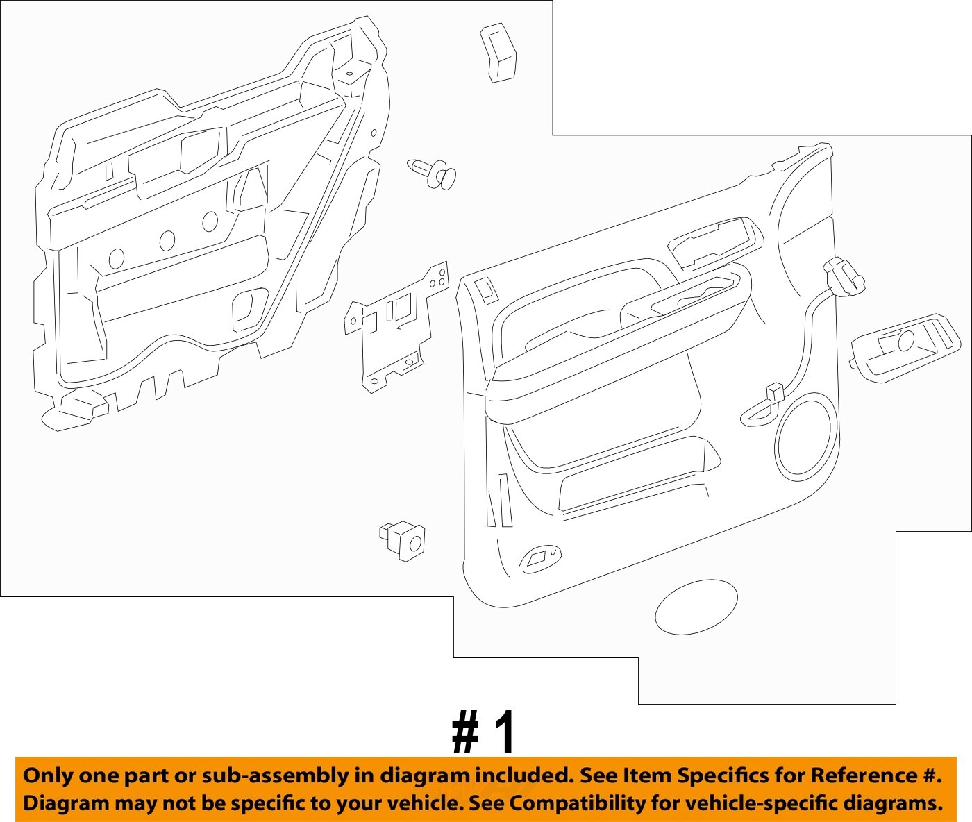 GM OEM Left-Door Trim Panel 84127289 | eBay