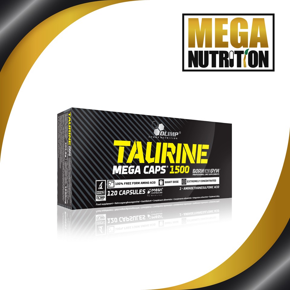 Taurine 1500mg - 120 Mega Capsules Strength Athletic Performance Muscle Pump | eBay