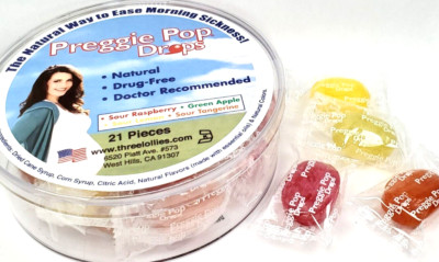 Preggie Pop Drops NATURAL Morning Sickness Candy Drops, 21 PCS, 4 Fruit ...
