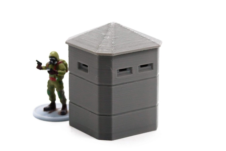 GDR / Soviet Cold Was Era - Observation Bunker 3D Printed Miniature ...