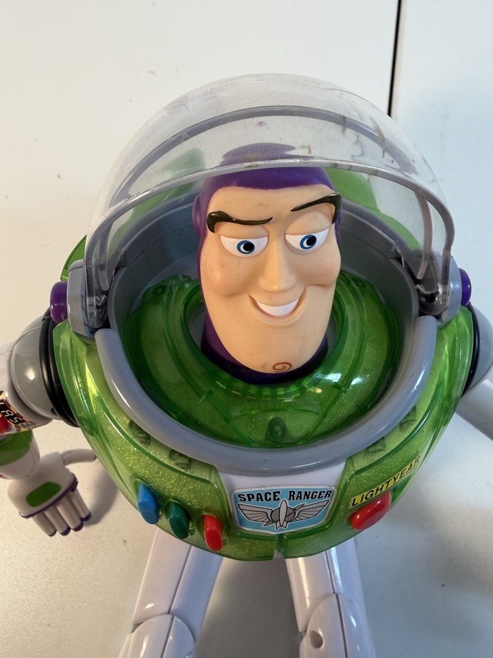 Disney Toy Story Buzz Lightyear Talking Lights 12 inch Action Figure ...