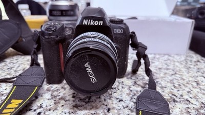 Nikon D100 Digital SLR Camera Black 6.1MP Nikon D Series w/ Sigma 18 ...