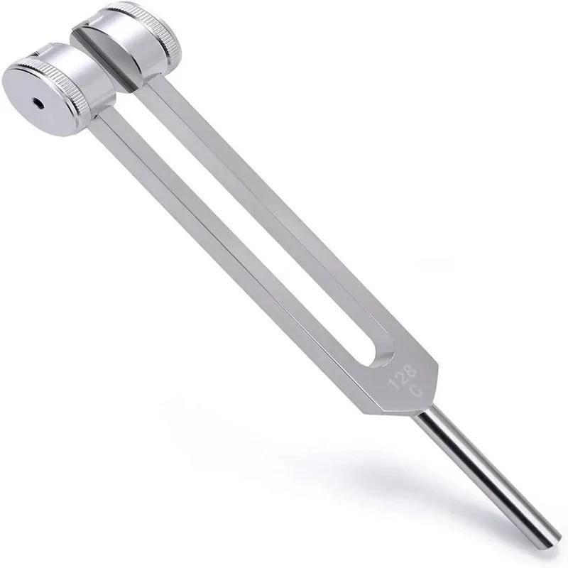 128Hz Tuning Fork+Hammer Kit Musical Instrument Vibration Sound Therapy ...