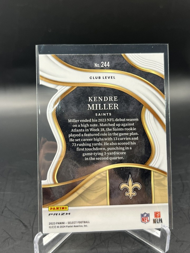 Keandre Miller 2023 Panini Select Football Rookie Club Level Red White ...