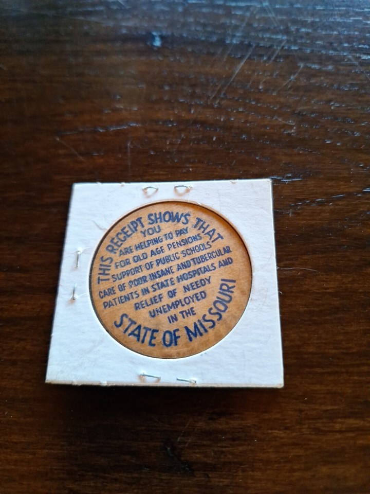 Missouri Retailers One Mill Sales Tax Receipt VINTAGE | eBay