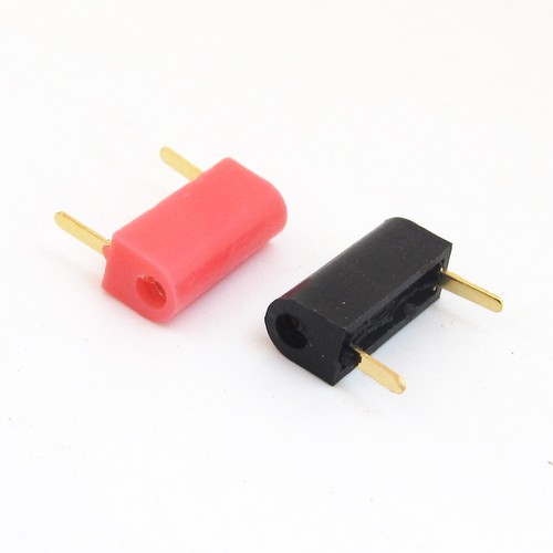 4pairs Horizontal Straight PCB 2mm Banana Jack Plug Test Socket Red ...