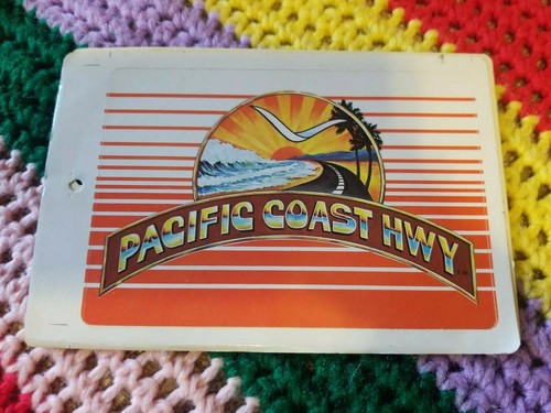 Vtg 80s PACIFIC COAST HIGHWAY California Coast PCH Surf Surfing Decal ...