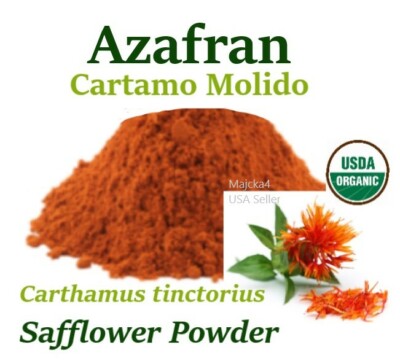Azafran molido Organico Asafran 1oz Hierbas Safflower Organic herbs Not ...