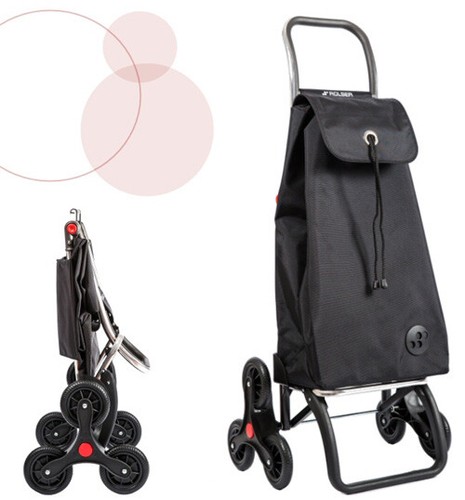 Rolser RD6 Pack LOGIC Deluxe Folding Tri-Wheeler Stair Climber Shopping ...