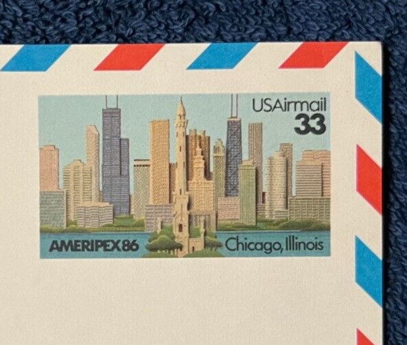 Postcard ~ US Airmail ~ Ameripex 86 ~ Chicago IIIinois ~ UNMAILED | eBay