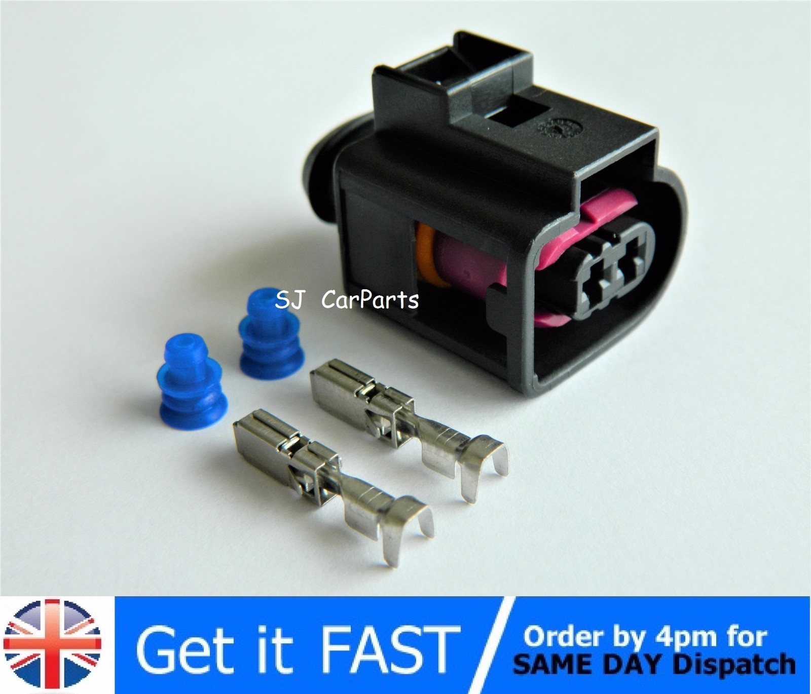 2 PIN Waterproof Electrical Horn Connector Plug For Skoda VW Audi ...