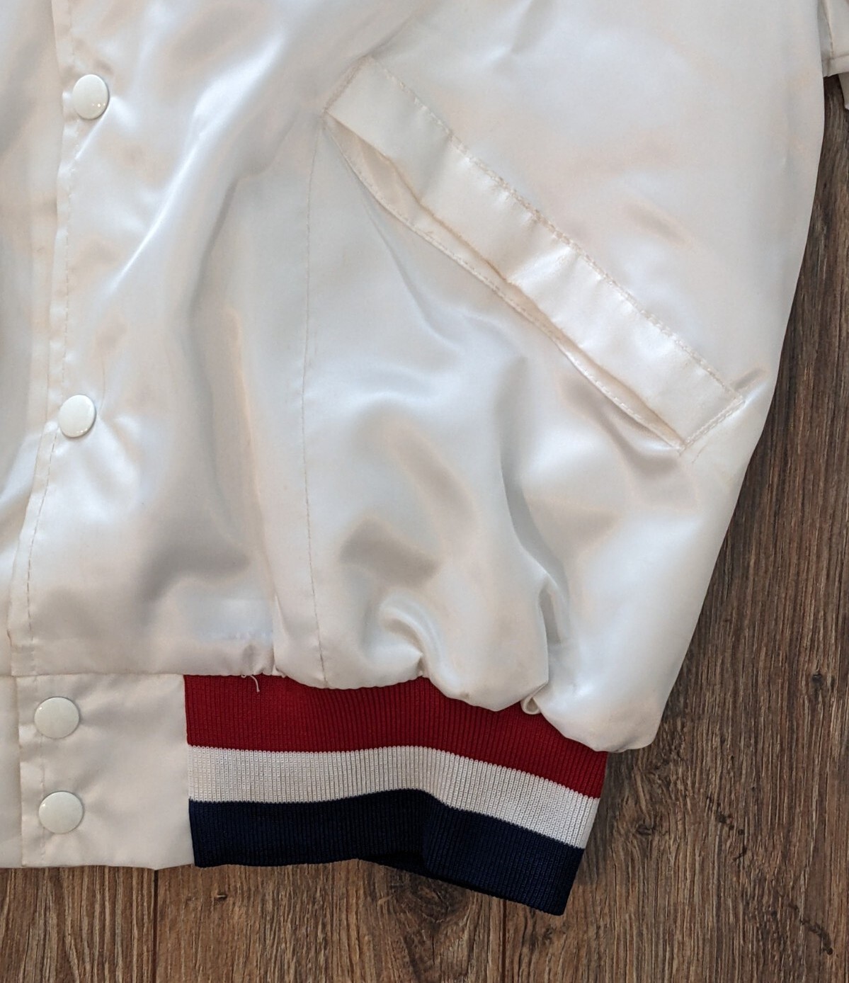 VTG 80s Pepsi Cola Jacket Ventura White Embroidered Satin Coaches - L Read! | eBay