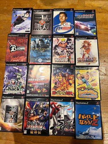 lot of 16 Japanese PS2 games NTSC-J Sakura Taisen V JRPG Fighting .hack ...