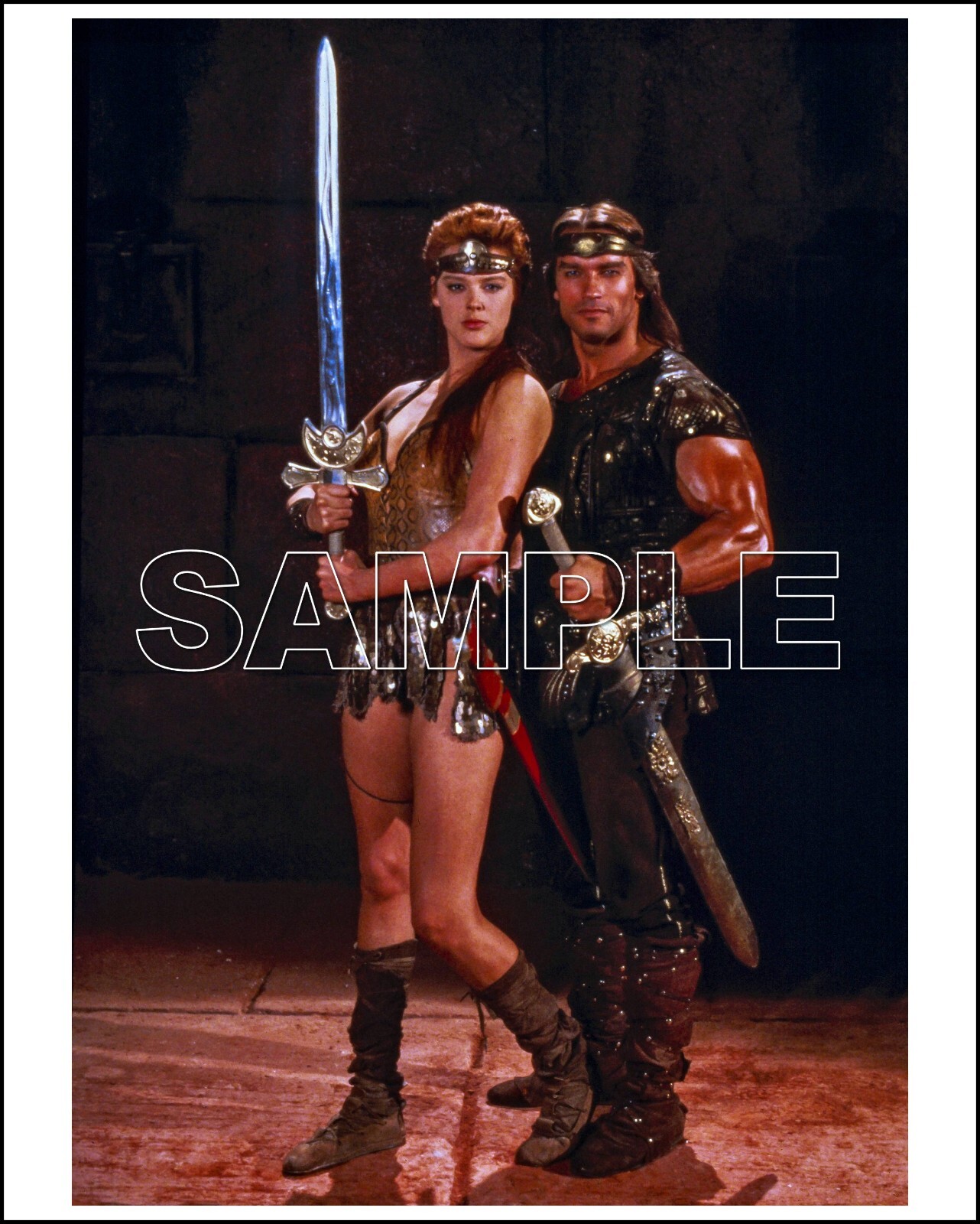 RED SONJA 8X10 Photo 15 BRIGITTE NIELSEN & ARNOLD SCHWARZENEGGER | eBay