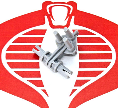 Wheeled Warriors Weapon Light Gray Rotator Gun 1985 Original Mattel ...