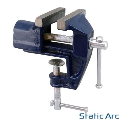 MINI BENCH TOP VICE FIXED BASE CLAMP WORK TABLE ADJUSTABLE GRIP BABY ...