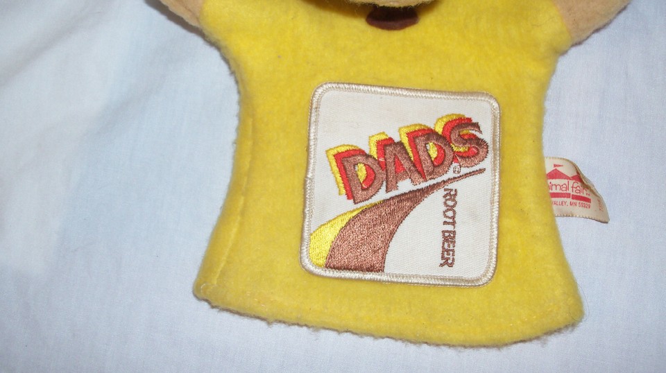 Vintage 1970s DAD'S ROOT BEER Soda Pop Cloth HAND PUPPET - Bottle Old ...