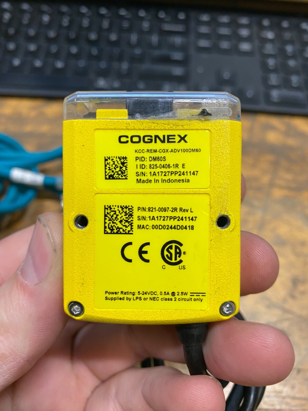 COGNEX CAMERA KCC-REM-CGX-ADV100DM60 | eBay