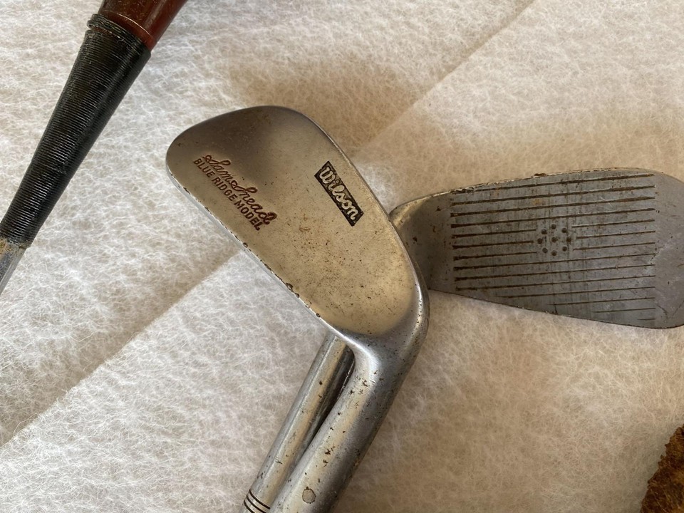 Vintage Spalding Golf Clubs Hickory Shaft 3 Wood Drivers | eBay