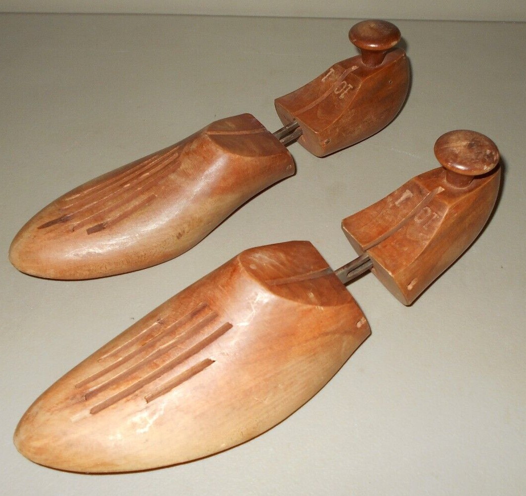 Wooden Shoe Form Stretcher 10-1 Cobbler Insert Vintage - Gem