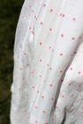 CIVIL WAR ERA SHEER PINK SWISS DOT MUSLIN SUMMER DRESS W CAP SLEEVES | eBay