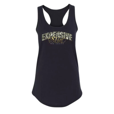 NEW InkAddict WOMENS GOLD STANDARD EXPENSIVE SKIN Tank Top BLACK SMALL ...