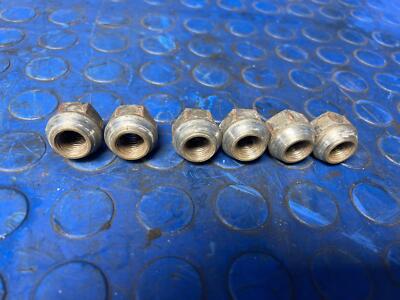 6 OEM FACTORY Lug Nuts Sierra Silverado 14x1.5 Tahoe Escalade OEM ...