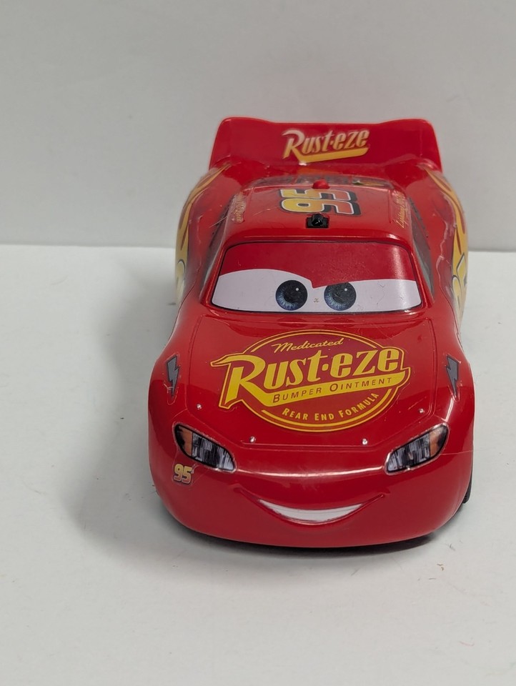 Cars 3 Lightning McQueen Crazy Crash And Smash RC Car Thinkway Toys No ...