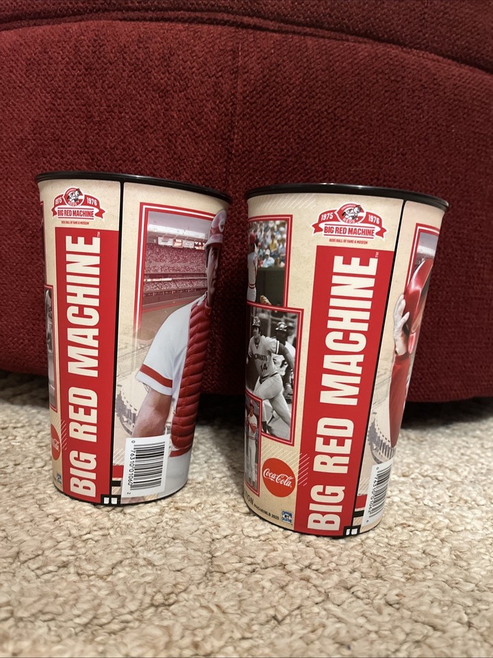 Johnny Bench And Pete Rose UDF Cups- Big Red Machine 50th Anniversary ...