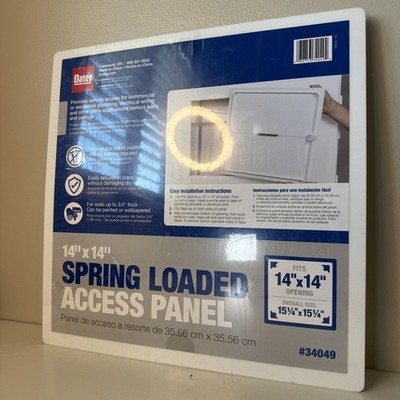 Oatey Spring-Loaded Access Panel 34049 White 14"x14" Opening New And ...