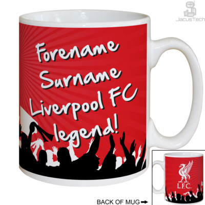 Liverpool FC Legend Mug Personalised Cup Official LFC Fan Birthday Gift ...
