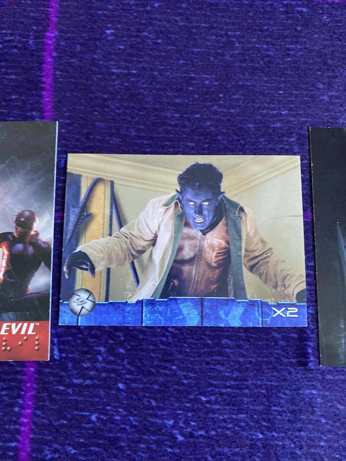 marvel movie Xmen Spiderman Daredevil topps wizard magazine promo card ...