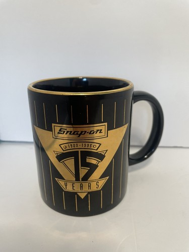 SNAP-ON 75th Anniversary Coffee Mug (Made in USA) Black And Gold | eBay