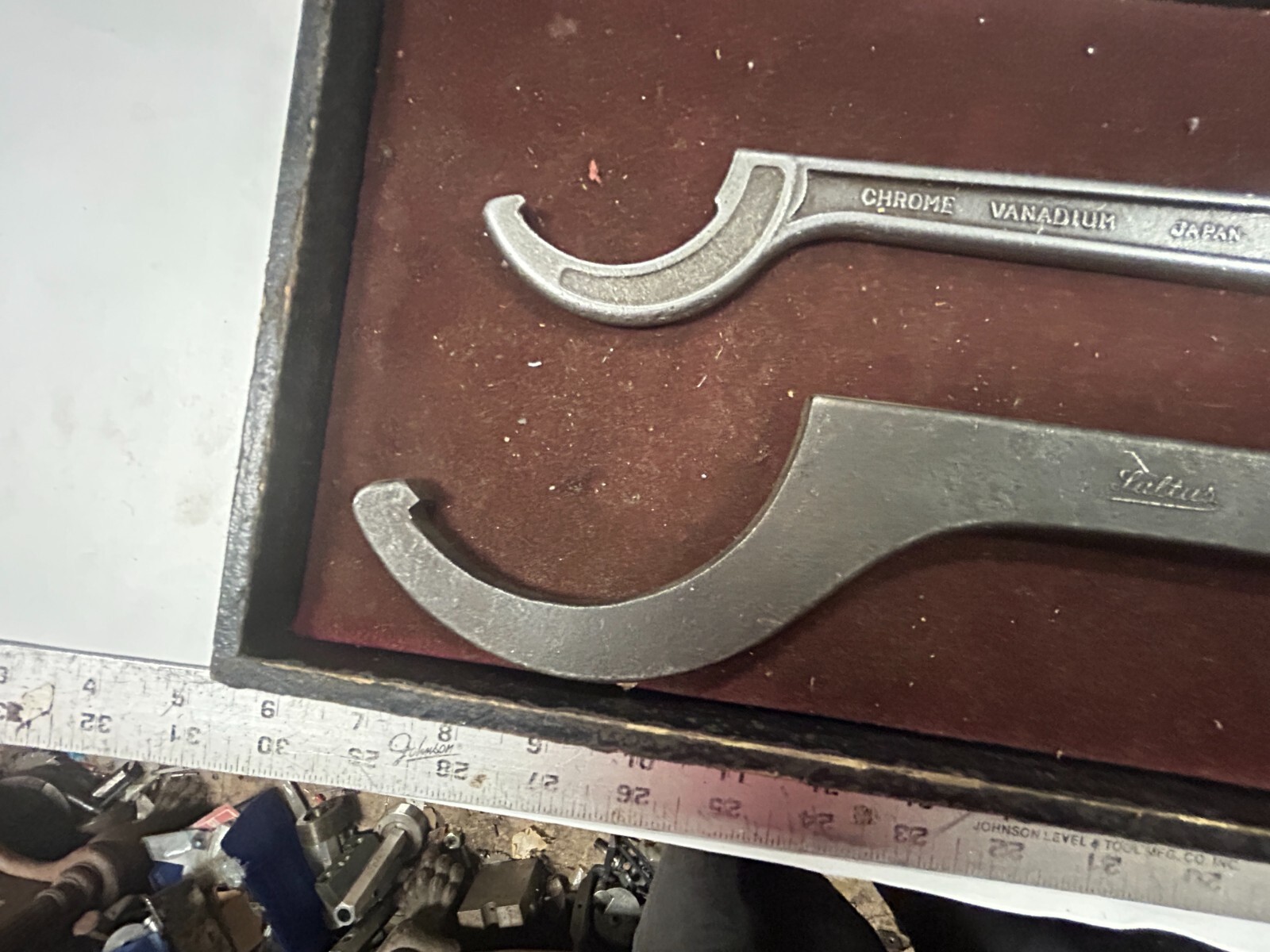 MACHINIST JwCb TOOL LATHE MILL Lot of 2 Large Spanner Wrench es Tools ...