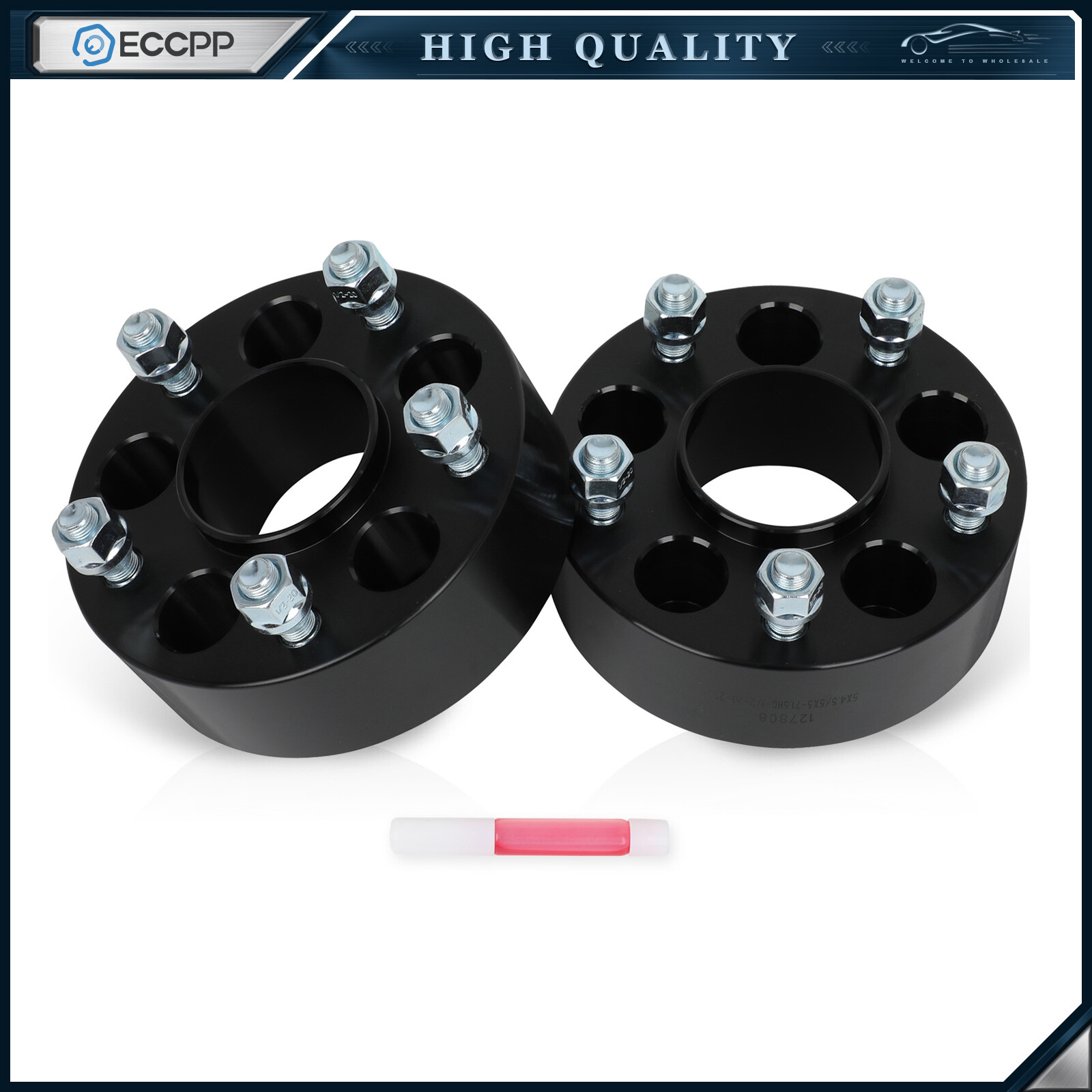 2Pcs 2" 5x4.5 to 5x5 Hub Centric Wheel Adapters For Ford Mustang Ranger ...