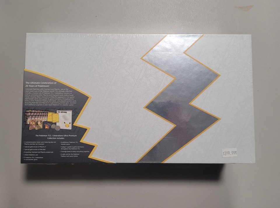 Pokémon 25th Anniversary Celebrations UPC Box Ultra Premium Collection ...