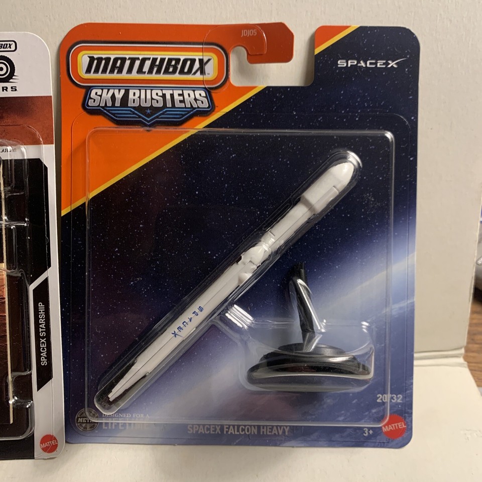 3 Matchbox SkyBusters SPACE X Dragon Falcon Heavy Starship Lot New | eBay