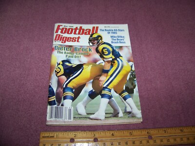 Football Digest Magazine 1986 "Dieter Brock" | eBay