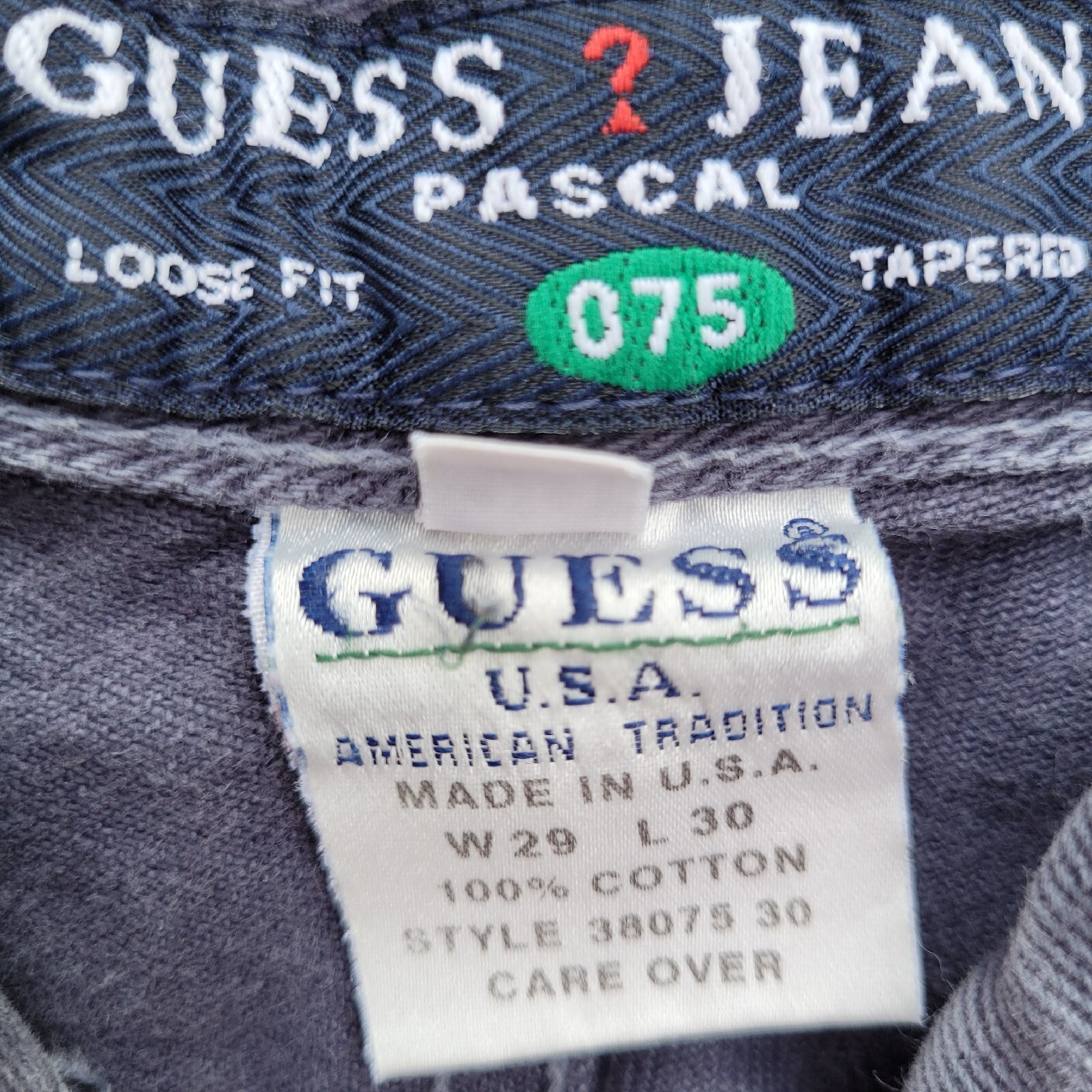 Guess Pascal Jeans Loose Fit Tapered Leg 90's VTG USA… - Gem