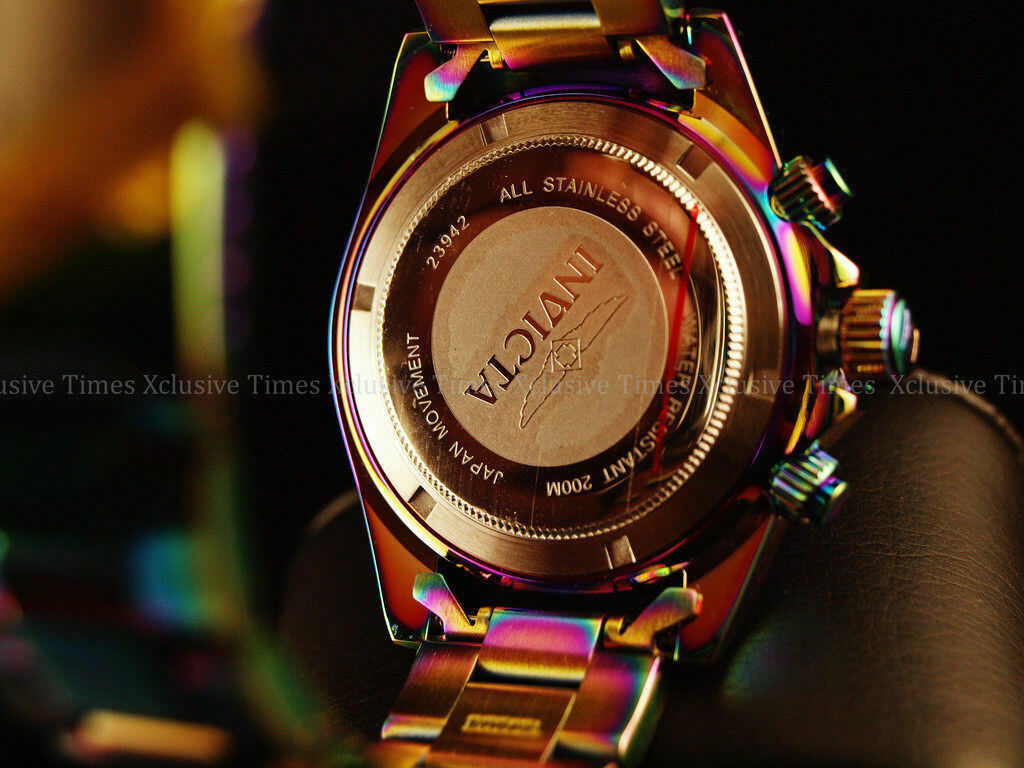 Unique! Invicta 40mm Crazy IRIDESCENT Speedway Chrono MOP Dial SS Watch ...