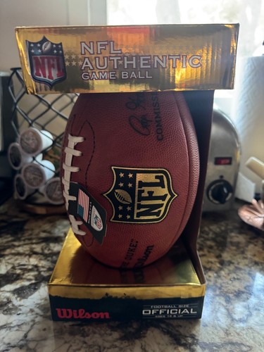 Wilson “ the Duke “ NFL Football Signed by Unknown # 8 In Original Box ...