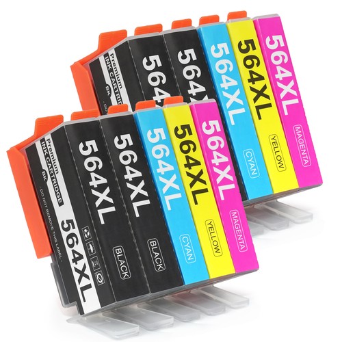 10X Ink Cartridge replace for HP 564XL Photosmart 7510 7525 5510 5520 ...