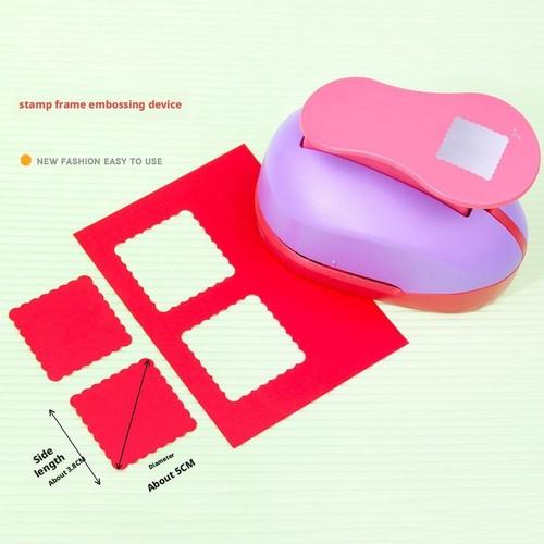 Embossing Machine Stamp Shape Craft Punch Round Hole Punch Toothed ...
