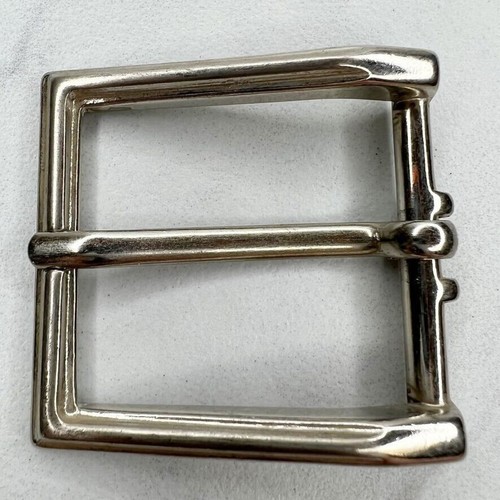 Silver Tone Simple Basic Belt Buckle | eBay